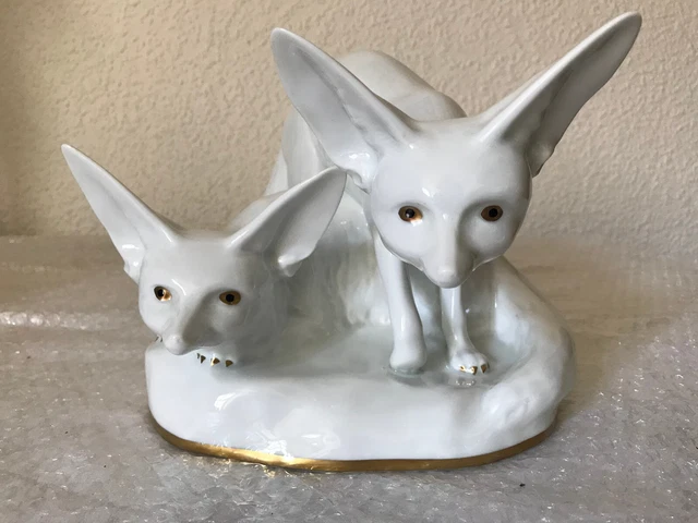 HUTSCHENREUTHER PORZELLAN FIGUR Wüstenfüchse Hans Haders EUR 499,00 - PicClick DE