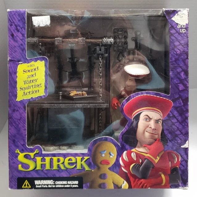 SHREK DULOC DUNGEON playset with Lord Farquaad & Gingy (2001, McFarlane ...