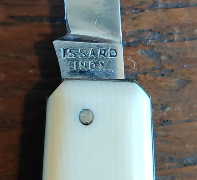 ANCIEN COUTEAU CANIF ISSARD INOX THIERS manche mamouth EUR 120,00 ...