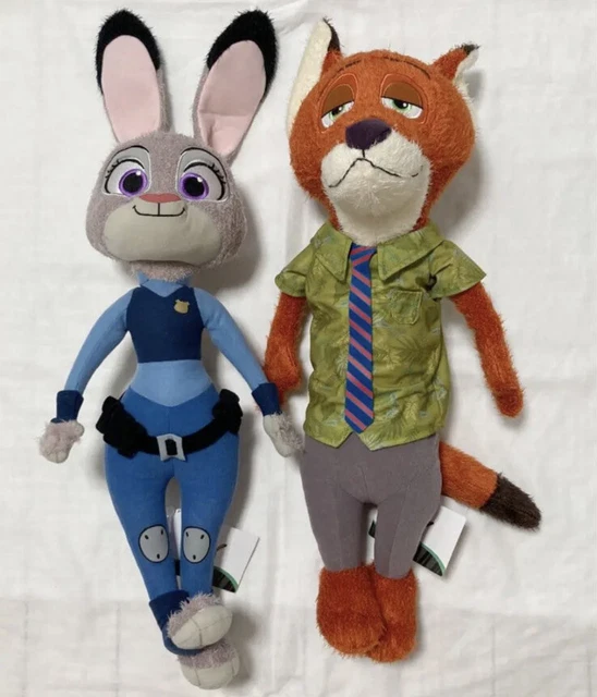DISNEY ZOOTOPIA NICK Wilde Judy Hopps Jumbo Plush Doll Set Of 2 58cm New Movie EUR 64,64 ...