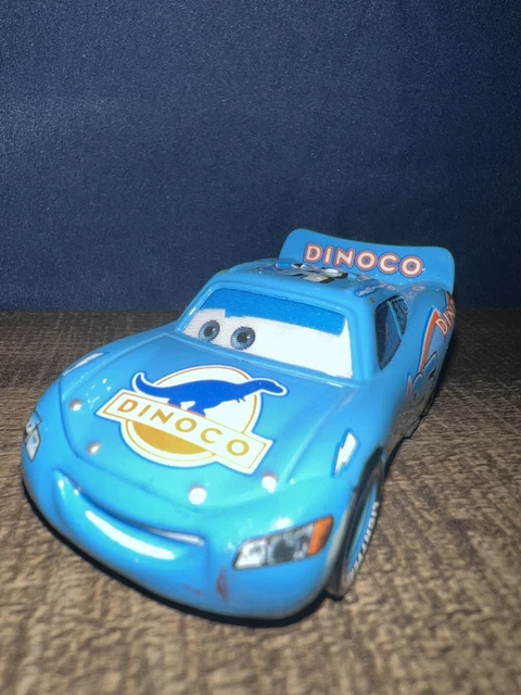 DISNEY PIXAR CARS - LENTICULAR EYES DINOCO MCQUEEN MATTEL 1:55 DIE ...
