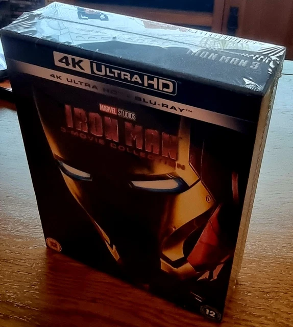 IRON MAN TRILOGY 1-3 4K UHD Blu-ray 3 Movie Collection Marvel BRAND NEW ...