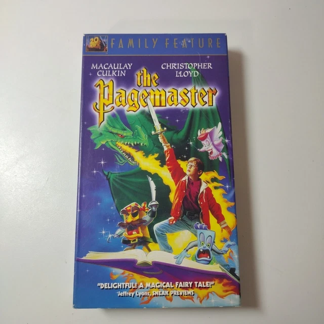 THE PAGEMASTER VHS (1994) Macaulay Culkin Christopher Lloyd Fantasy ...