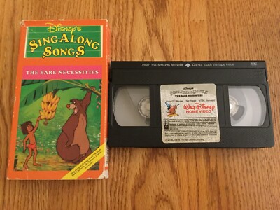Disney S Sing Along Songs The Bare Necessities Vhs 1987 Walt Disney