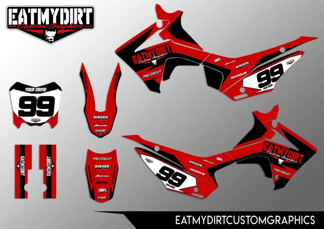 FOR HONDA CRF 110 13-18 Custom Graphics Kit Stickers Motocross Decals ...