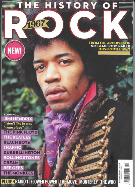1967 HISTORY OF ROCK magazine JIMI HENDRIX cover Pink Floyd Beach Boys ...