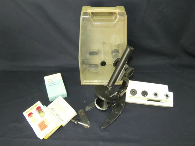 VINTAGE RUSSIAN WM-1 USSR Microscope With Slides and Lenses £17.50 ...