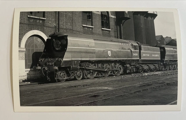BR RAILWAY LOCOMOTIVE Photograph - Pre-Rebuilt Merchant Navy Class ...
