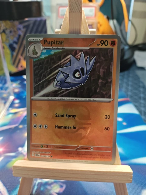 POKÉMON TCG PRISMATIC Evolutions Pupitar Master Ball 048/131 Holo £9.95 ...