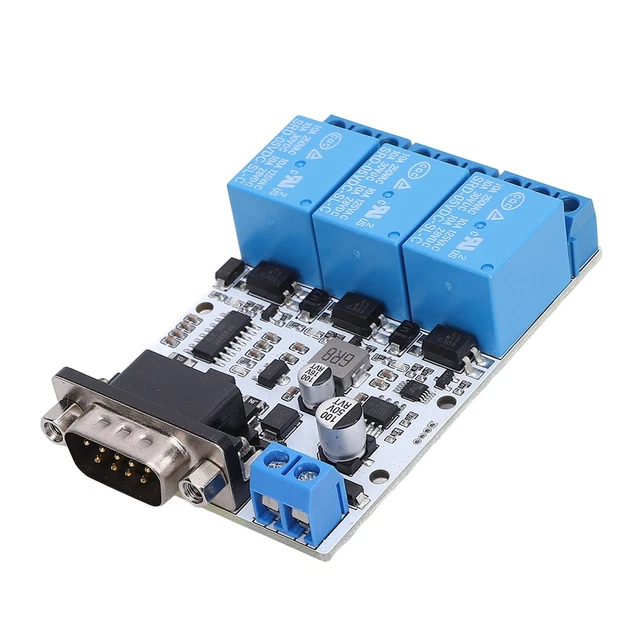 RELAY MODULE RS232 3 Channel Relay Module 5-32V For Digital Detection £ ...
