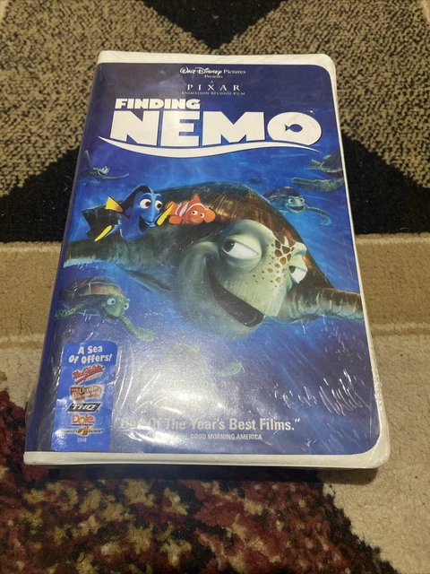 FINDING NEMO WALT Disney Pixar Animation Studios VHS Tape Movie 2001 ...