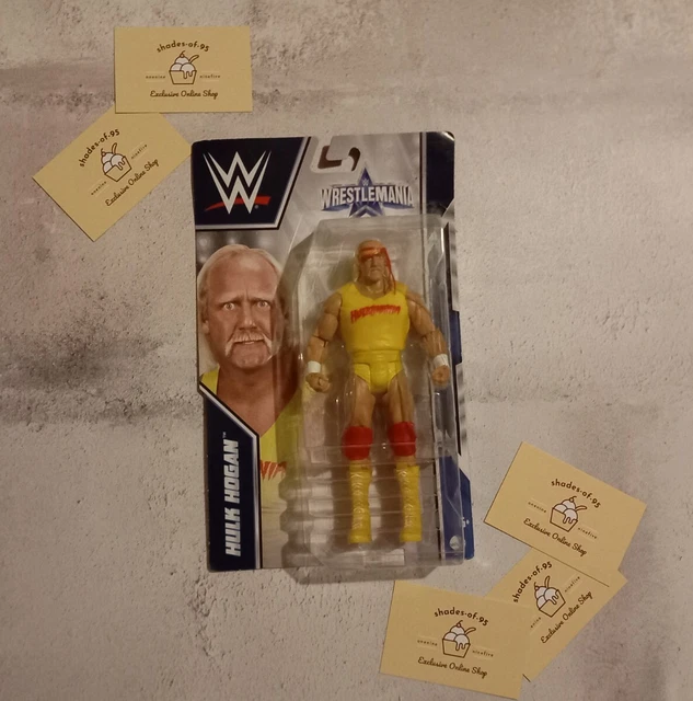 WWE WRESTLEMANIA HULK Hogan Action Figure Mattel Toy Hulkamania £14.99 - PicClick UK