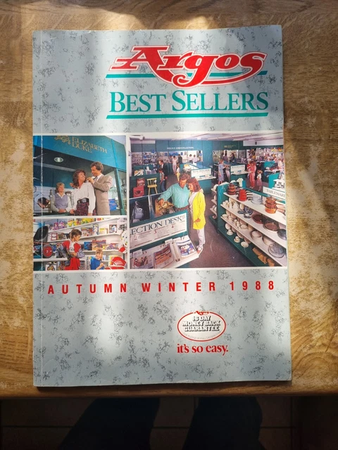 VINTAGE ARGOS 1988 Autumn Winter Best Sellers Catalogue Rare Edition 130 Pages £95.00 - PicClick UK