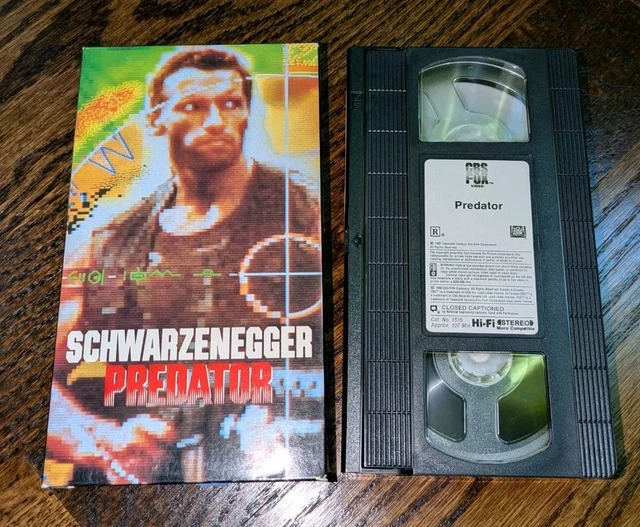 PREDATOR VHS 1990 CBS FOX Video Release Arnold Schwarzenegger Alien War ...