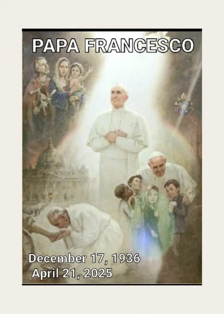 POSTCARD POPE LEO XIV Robert Francis Prevost And Pope Francis Vatican ...