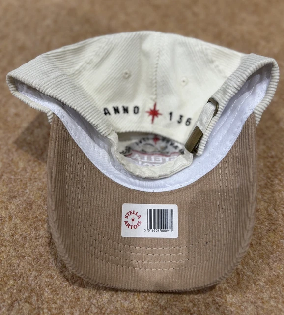 STELLA ARTOIS CORD Adjustable Baseball Cap 2025 Wimbledon Brand New ...