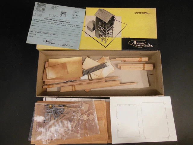 HO ALEXANDER SCALE Models Rs-200 Coaling Station Structure Kit £22.01 ...