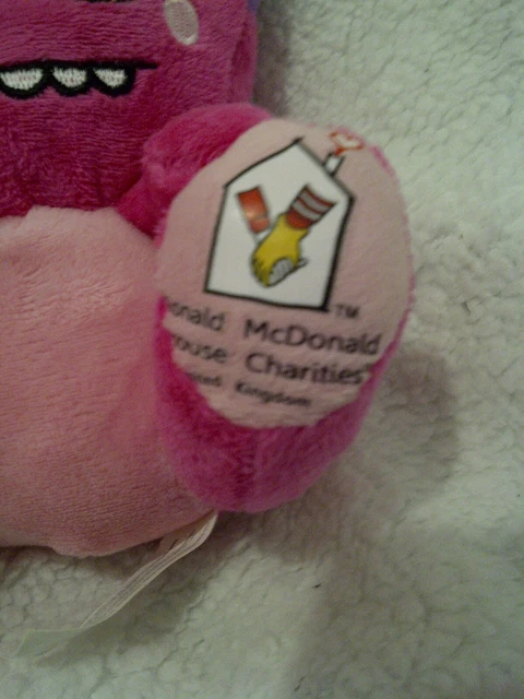 RONALD MCDONALD HOUSE Charities Pink Devil Soft Toy 5.5" Sitting £2.50 ...