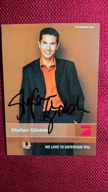 ORIGINAL-AUTOGRAMM VON STEFAN Gödde, Farbbild-Karte, Postkartengröße ...