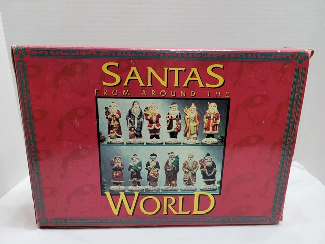 SANTAS FROM AROUND The World 12 Different Early Century Santa Figurines ...