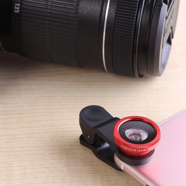 WIDE ANGLE MACRO Fisheye Phone Camera Lens Kit for iPhone (Red) EUR 7 ...