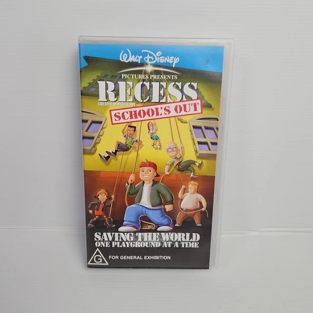 RECESS : SCHOOLS Out VHS Video Tape Walt Disney G Rated $20.00 ...