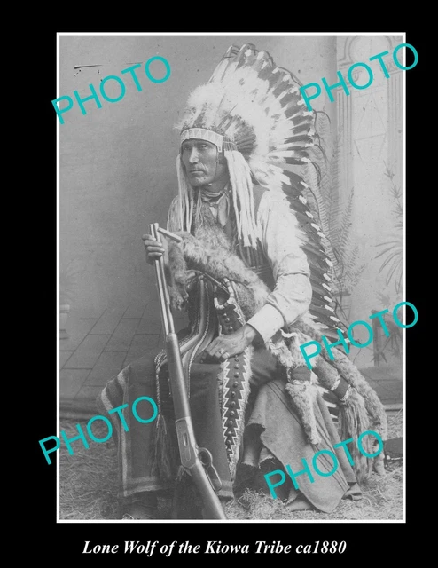 OLD POSTCARD SIZE PHOTO OF SHOSHONI INDIAN CHIEF CHIEF WASHAKIE ...