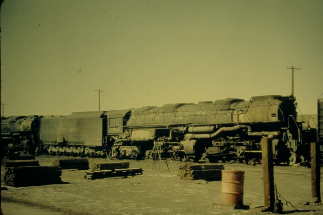 ALTES DIA UNION Pacific 3963 USA 1960er Dampflokomotive kok-S10-76 EUR ...