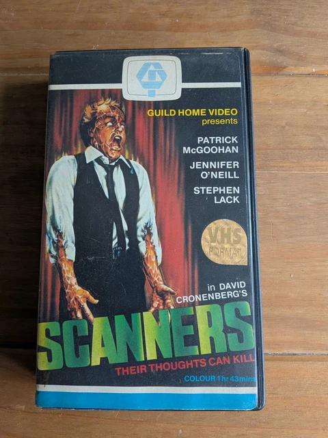 SCANNERS VHS - Pre Cert Ex Rental Ultra Rare £68.30 - PicClick UK