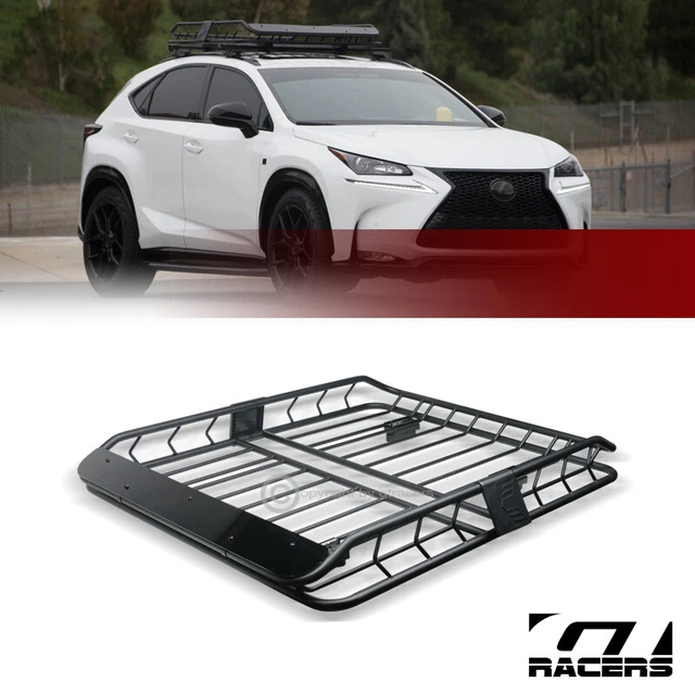 MODULAR STEEL ROOF Rack Basket Travel Luggage Storage Wind Fairing ...