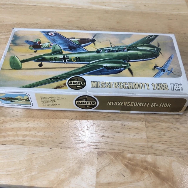 RARE VINTAGE AIRFIX 02006-4 1:72 Scale Messerschmitt Me 1100 Plastic ...
