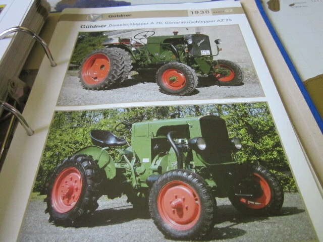 TRAKTOR DATENBLATT GÜLDNER 2 Dieselschlepper A 20, Generatorschlepper ...