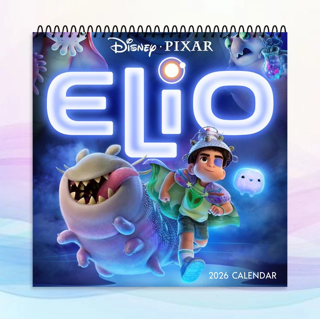 ELIO 2026 CALENDAR, Disney Pixar Wall Calendar, Animated Movie Art ...