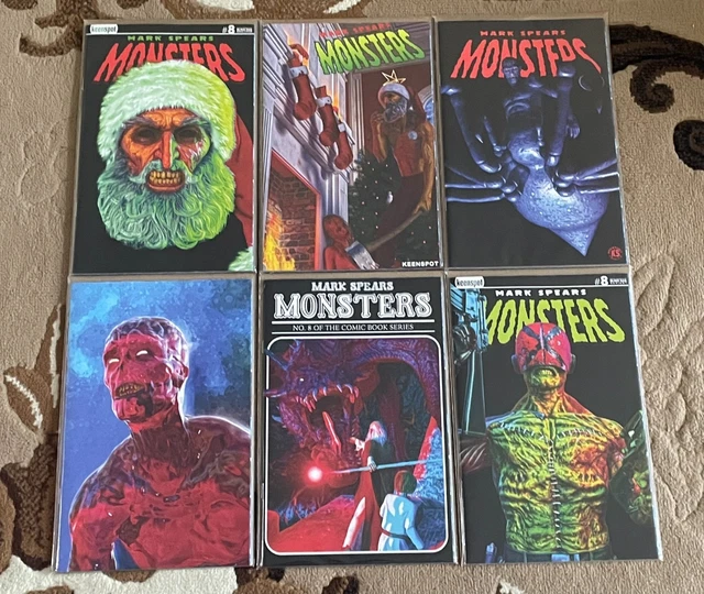 MARK SPEARS MONSTERS #8 Blind Bag A1 A2 A3 A4 A5 A6 VARIANT NM Lot of 6 ...