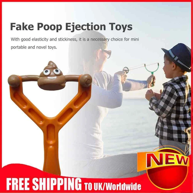 MINI FAKE POOP Slingshot Kits Reusable Poop Ejection Toy for Children ...