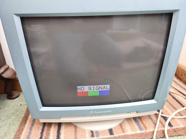 Vintage Packard Bell Crt Monitor 4480 With Integrated Speakers And Sub Woofer £6000 Picclick Uk
