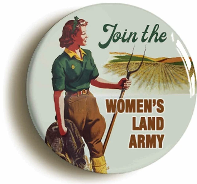 JOIN THE WOMENS Land Army Ww2 Forties Badge Button Pin £1.99 - PicClick UK