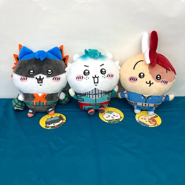 CHIIKAWA MY HERO Academia 3 Plush Toy Set 8 inch Pre-Owned w/ Tags ...