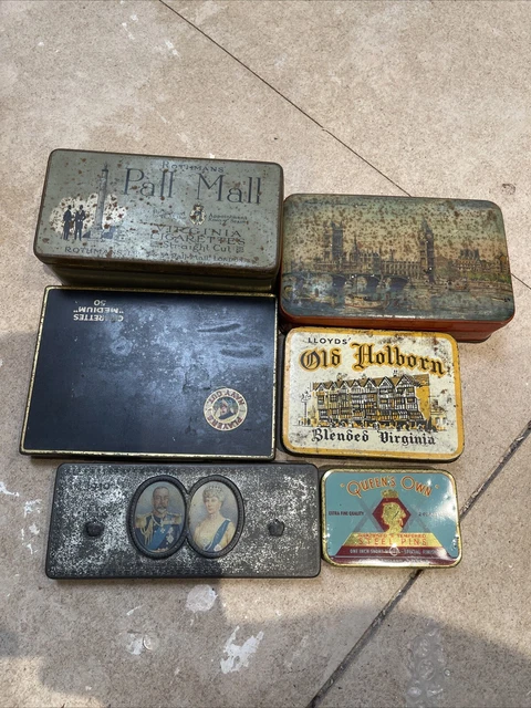 COLLECTION OF REALLY Old Vintage Cigarette Tins EUR 58,49 - PicClick IT