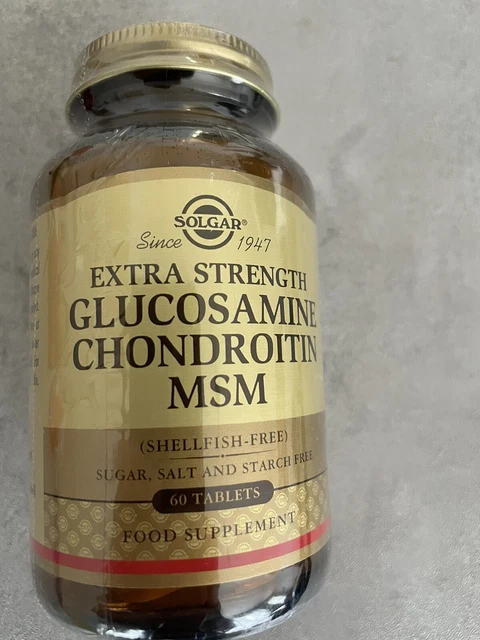 SOLGAR SPECIALTY EXTRA Strength Glucosamine Chondroitin MSM 60 Tablets ...