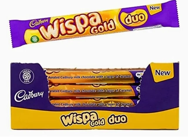 CADBURY WISPA GOLD Duo Chocolate Bars 32 x 67g £29.99 - PicClick UK