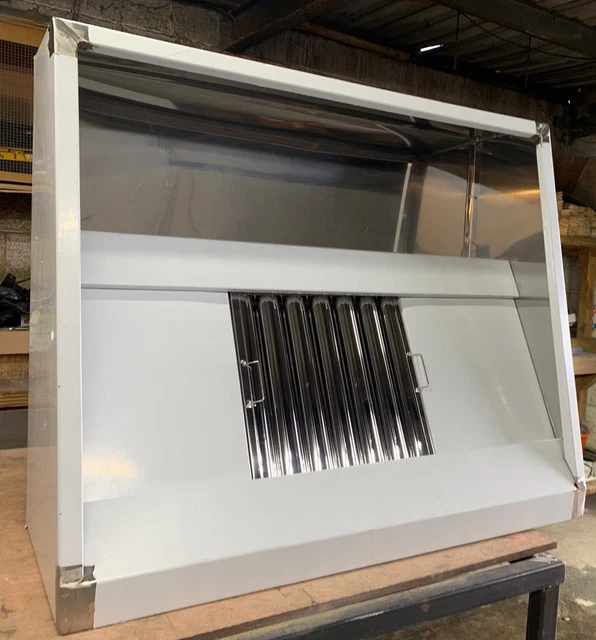 COMMERCIAL KITCHEN CANOPY hood 3ft extraction kit system stainless ...
