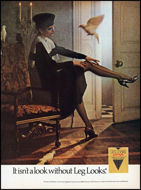 1985 ELEGANT WOMAN sexy legs Leg Looks pantyhose Doves retro photo ...