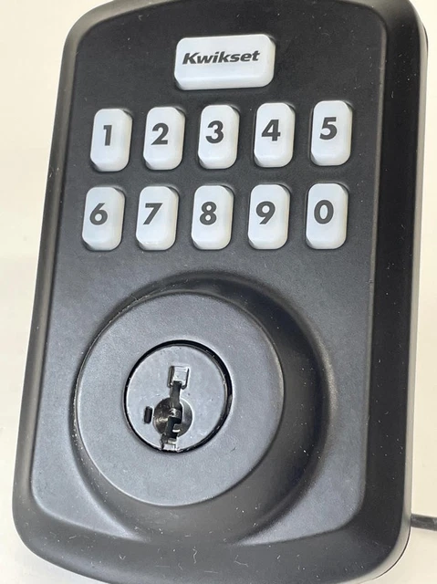 KWIKSET POWERBOLT 250 10-Button Keypad Matte Black-. $26.12 - PicClick CA