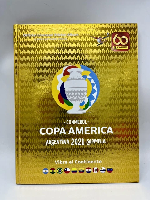 COPA AMERICA ARGENTINA 2021 Colombia Album HARDCOVER GOLD ed. completo ...