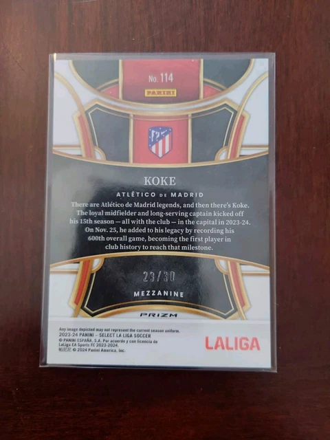 PANINI LA LIGA Select 23/24 KOKE Tie Dye /30 ATLETICO MADRID Mezzanine £19.99 - PicClick UK