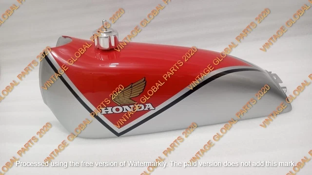 HONDA TL 125 S BJ 1978 Model Steel Red Silver Painted Fuel Tank With ...
