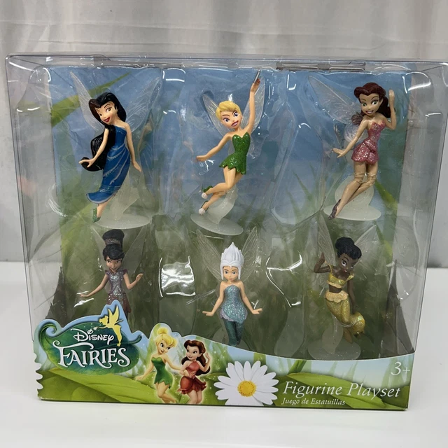 DISNEY FAIRIES FIGURINE Playset Of 6 Figures Tinker, Vidia, Fawn ...
