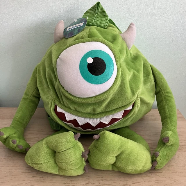 DISNEY PIXAR MONSTERS Inc Mike Wazowski Soft Toy Rucksack Backpack ...