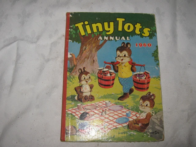 TINY TOTS ANNUAL 1960 Vintage Childrens Hardback Book by Fleetway House ...